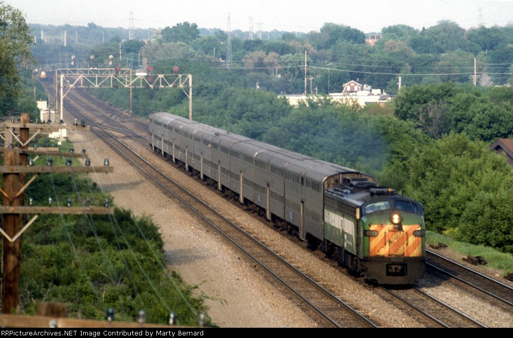 BN 9912 (ex-CB&Q 9987B) From Yackley Road Bridge